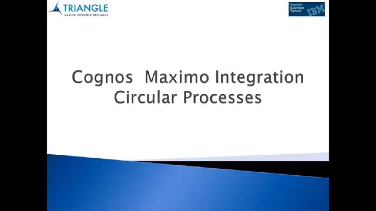 IBM Cognos & Maximo Integration: Circular Processes - YouTube