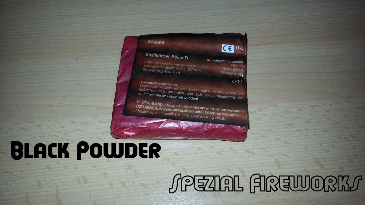[Black Powder] D-Böller |Spezial Fireworks - YouTube