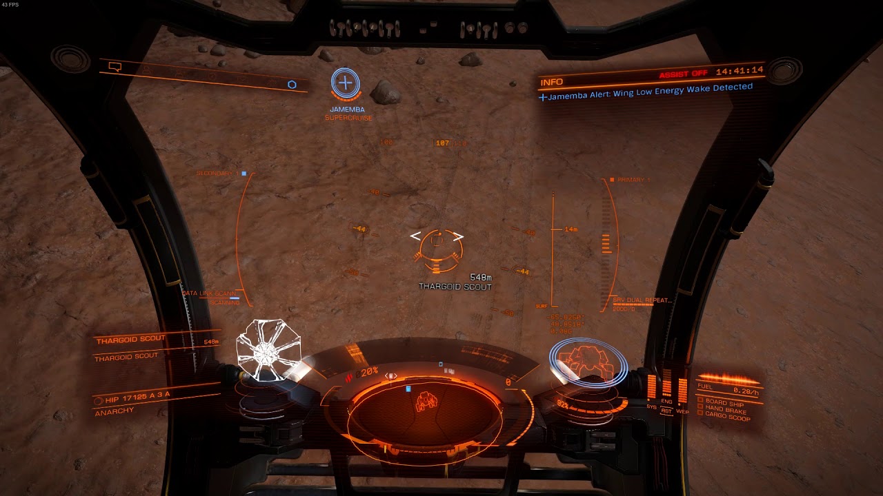 Elite Dangerous - Thargoid scout scan... - YouTube