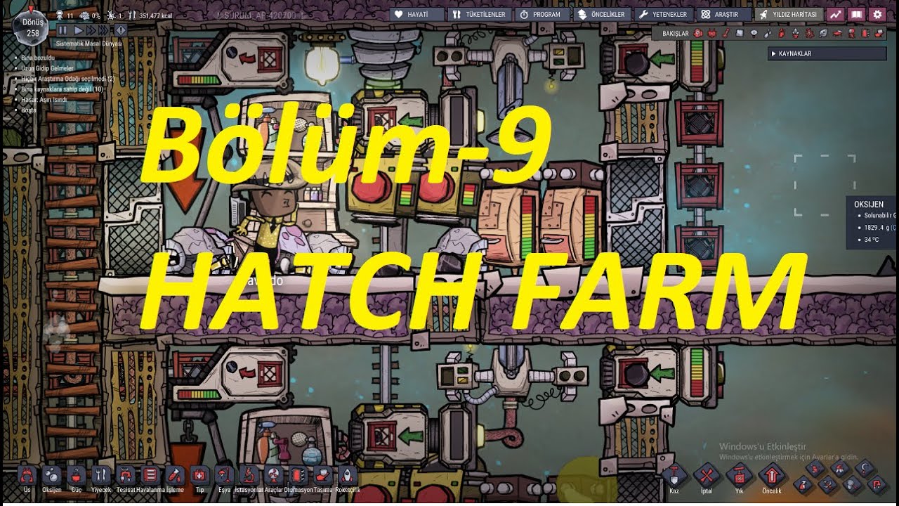 Oxygen Not Included #Bölüm-9 Hatch Farm - YouTube