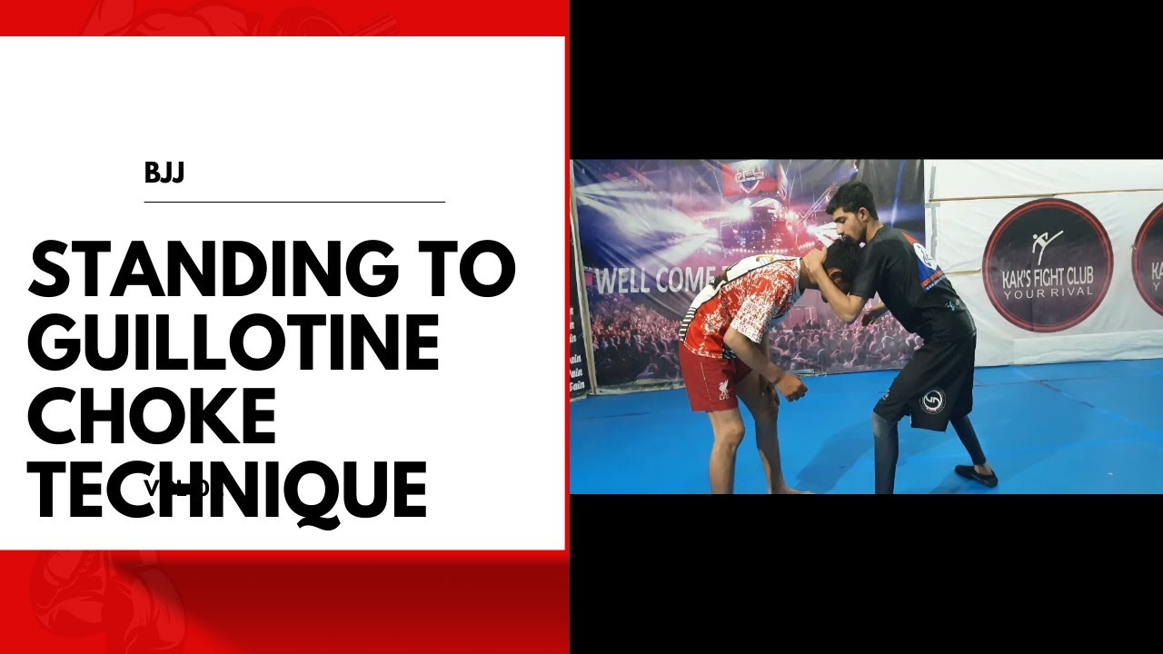 Standing to guillotine Choke - YouTube