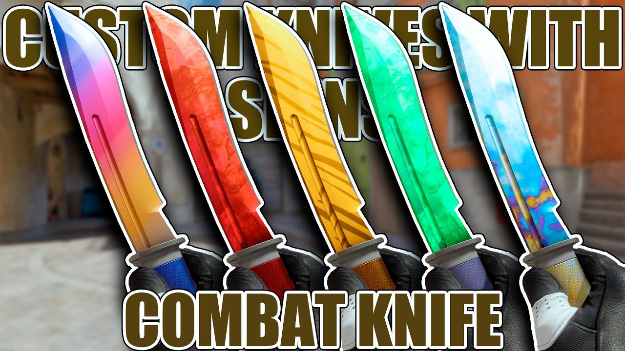 Custom Knives with Skins ★ Combat Knife ★ CS2 Showcase - YouTube