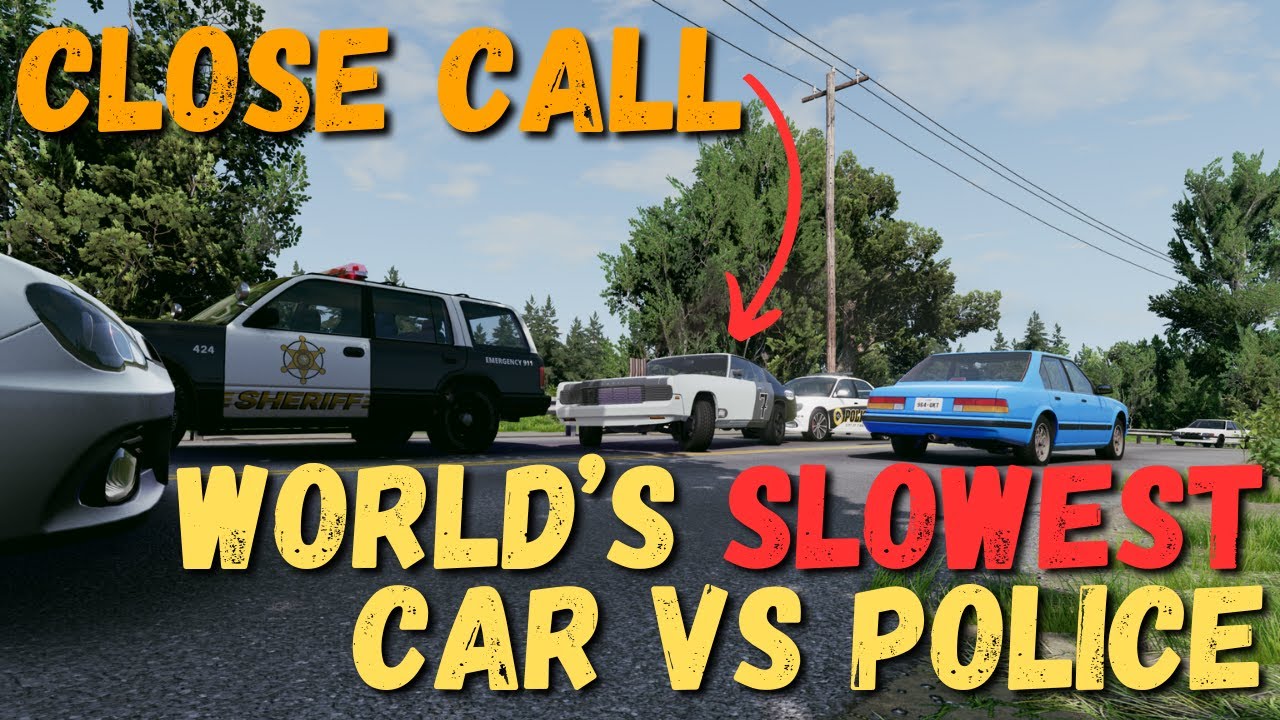 World's Slowest Muscle Car VS Police - YouTube