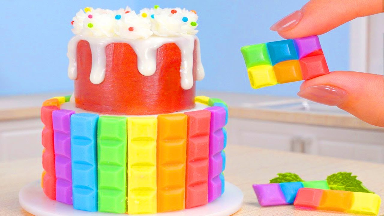 Miniature Cooking Mastery: How to Decorate Perfect Tiny Cakes - YouTube