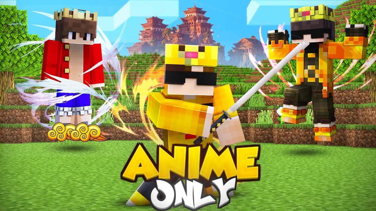 I Joined a 'ANIME ONLY' Minecraft Server! - YouTube