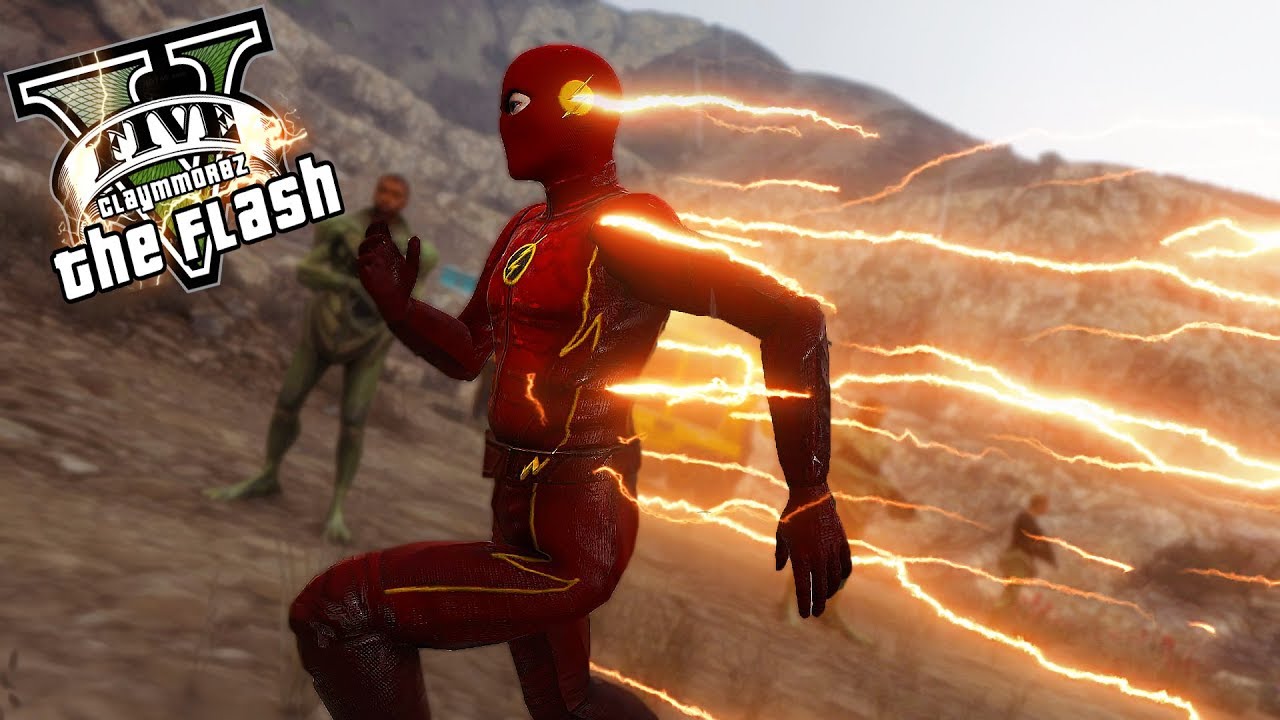 Claymmorez Speedster VS Aliens! (GTA 5 Flash Mod Gameplay) - YouTube