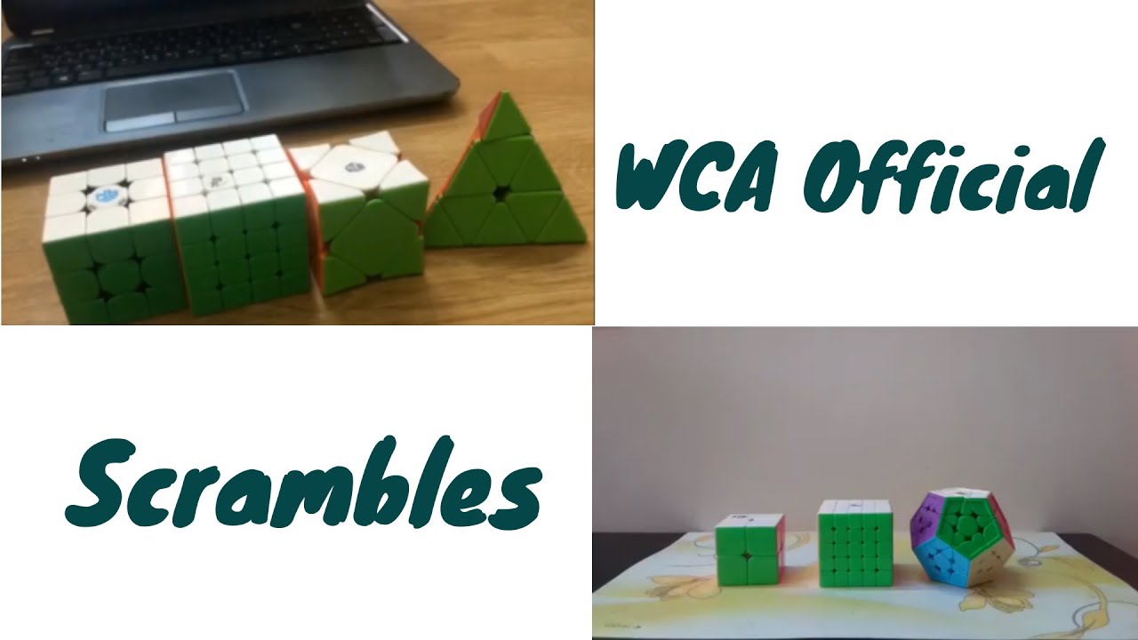 How to scramble WCA cubes(2x2-5x5,Pyraminx,Megaminx,Skewb,OH) - YouTube