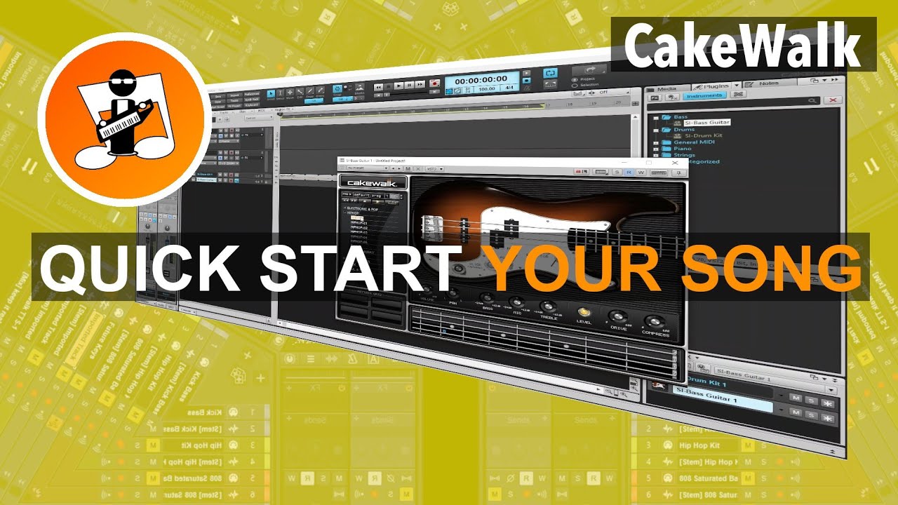 Quick Start Your Songs in Cakewalk! - YouTube