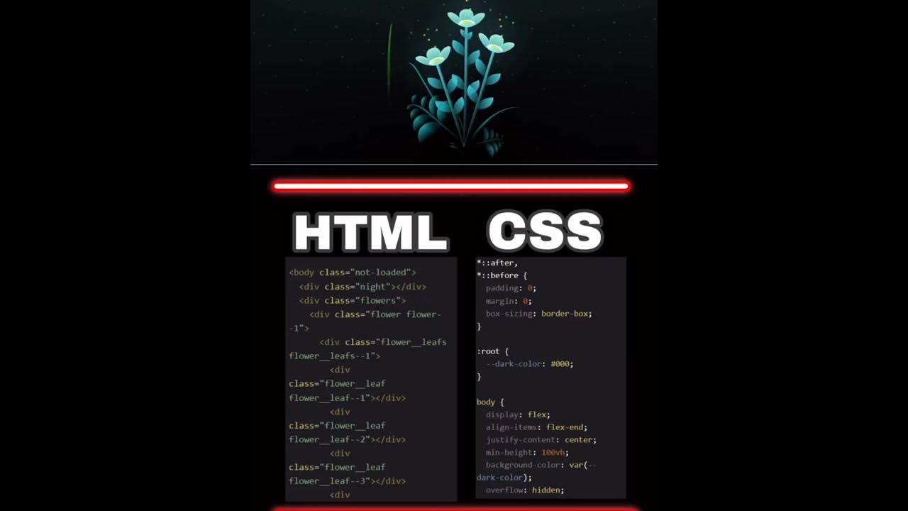 Using Html And Css Create A Beautiful Flower Codet Htmlcss Project Code Programmer 