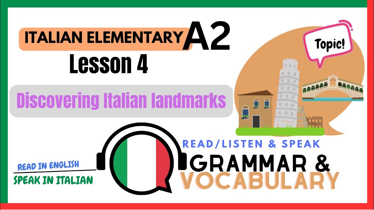 Italian Elementary A2 - Lesson 4 | Learnself lingua - YouTube