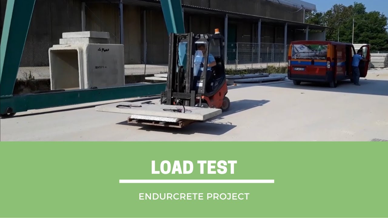 Concrete panels load test I ENDURCRETE Project - YouTube