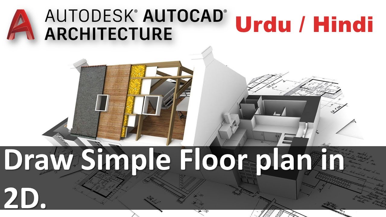 AutoCAD Floor Plan | Draw Simple Floor plan in 2D. - YouTube