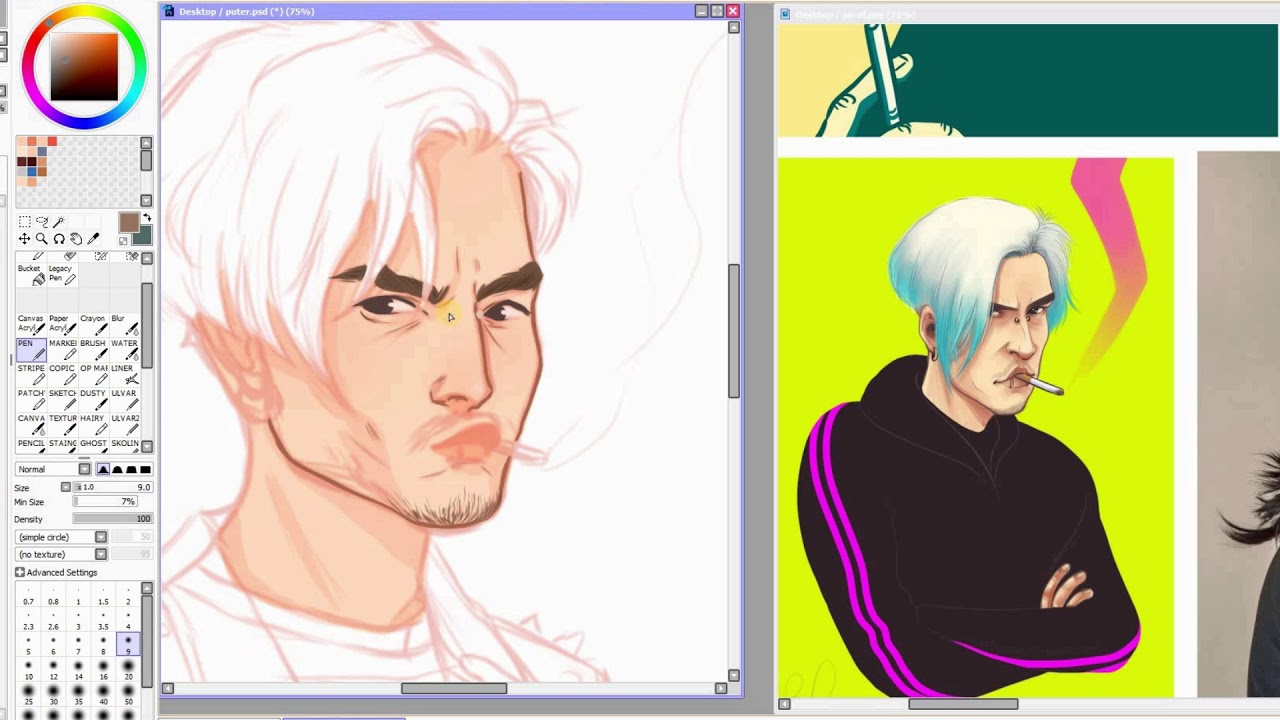 WORKING ON OC COMMISSIONS - YouTube