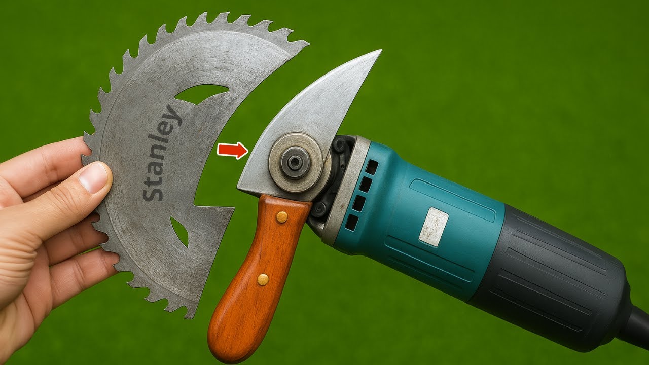 65-Year-Old Mechanic’s Genius DIY Turn an Old Cutting Disc Into a Razor ...