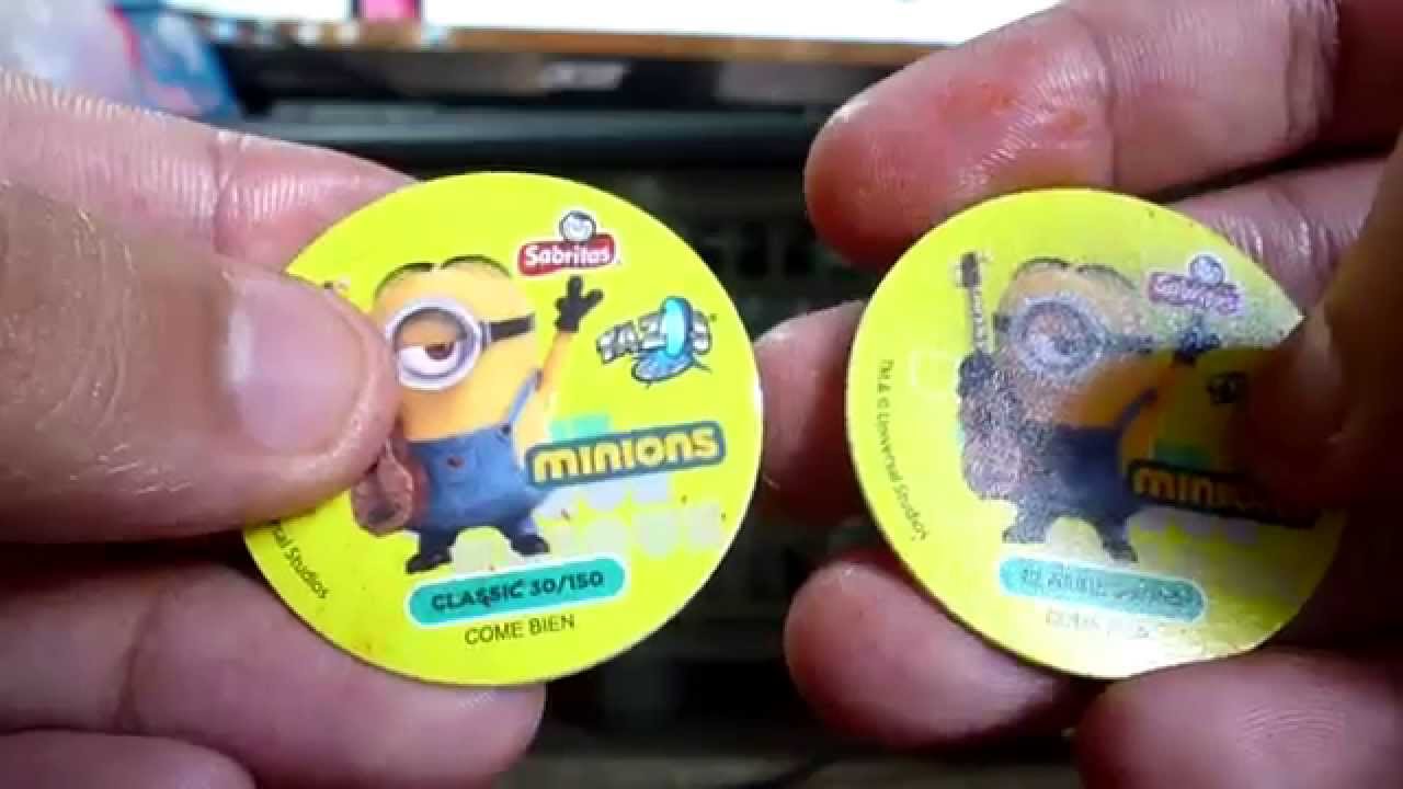 Tazos de los minions cheetos 2015 - YouTube