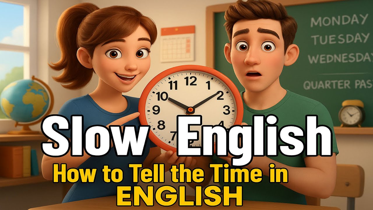 Slow English | How to Tell the Time in English | Easy English ...