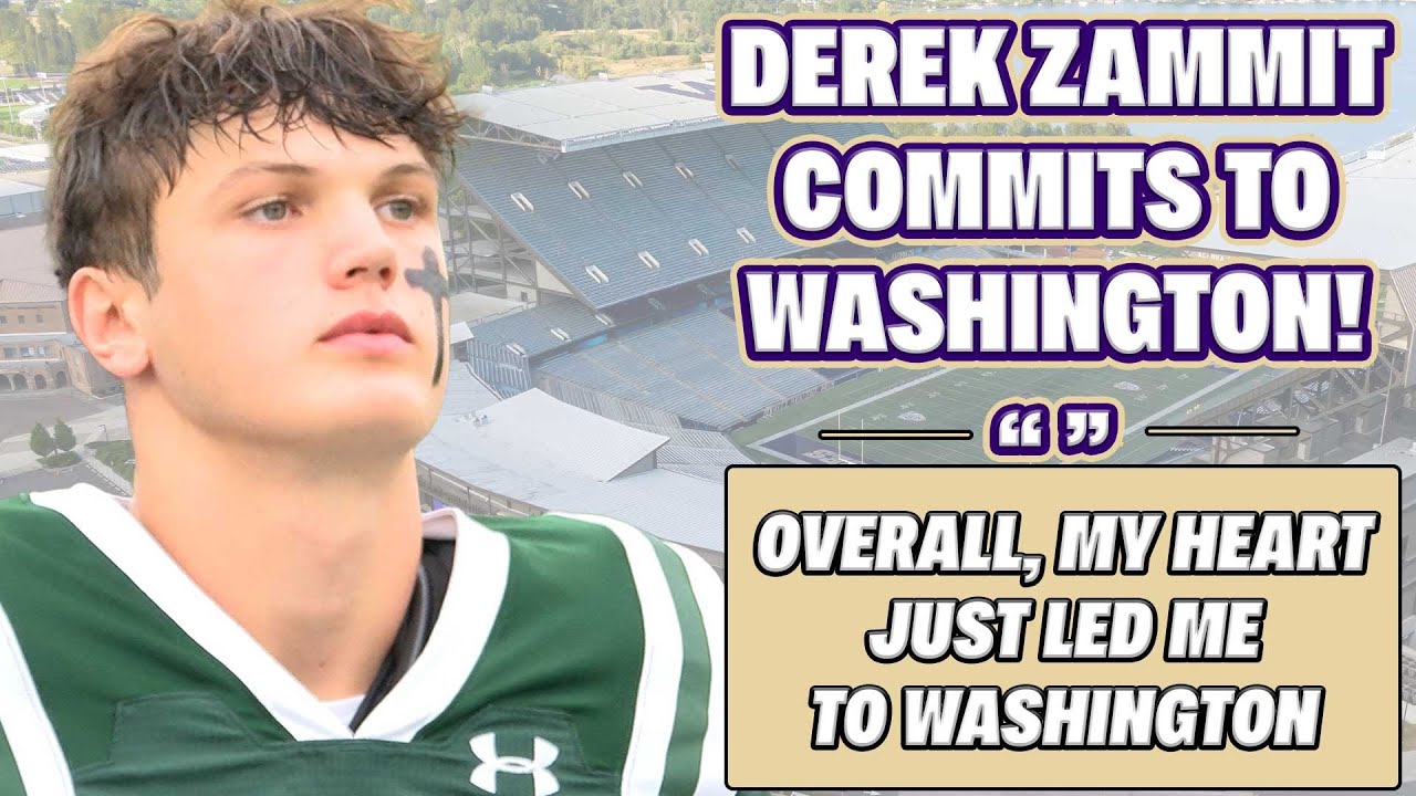 Four-Star QB Derek Zammit commits to Washington! | JSZ Interview - YouTube