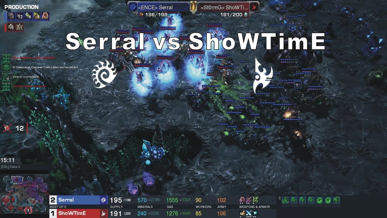 Starcraft II HomeStory Cup XXII 2022 Dec17 Serral(Z) v ShoWTimE(P) Game ...