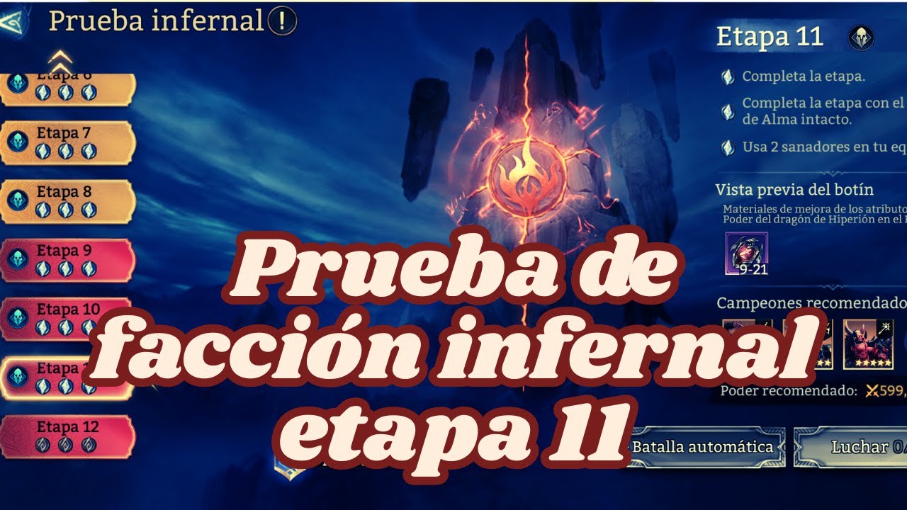 Prueba de facción infernal Sin Setram ni Nocturno! | Watcher of Realms ...