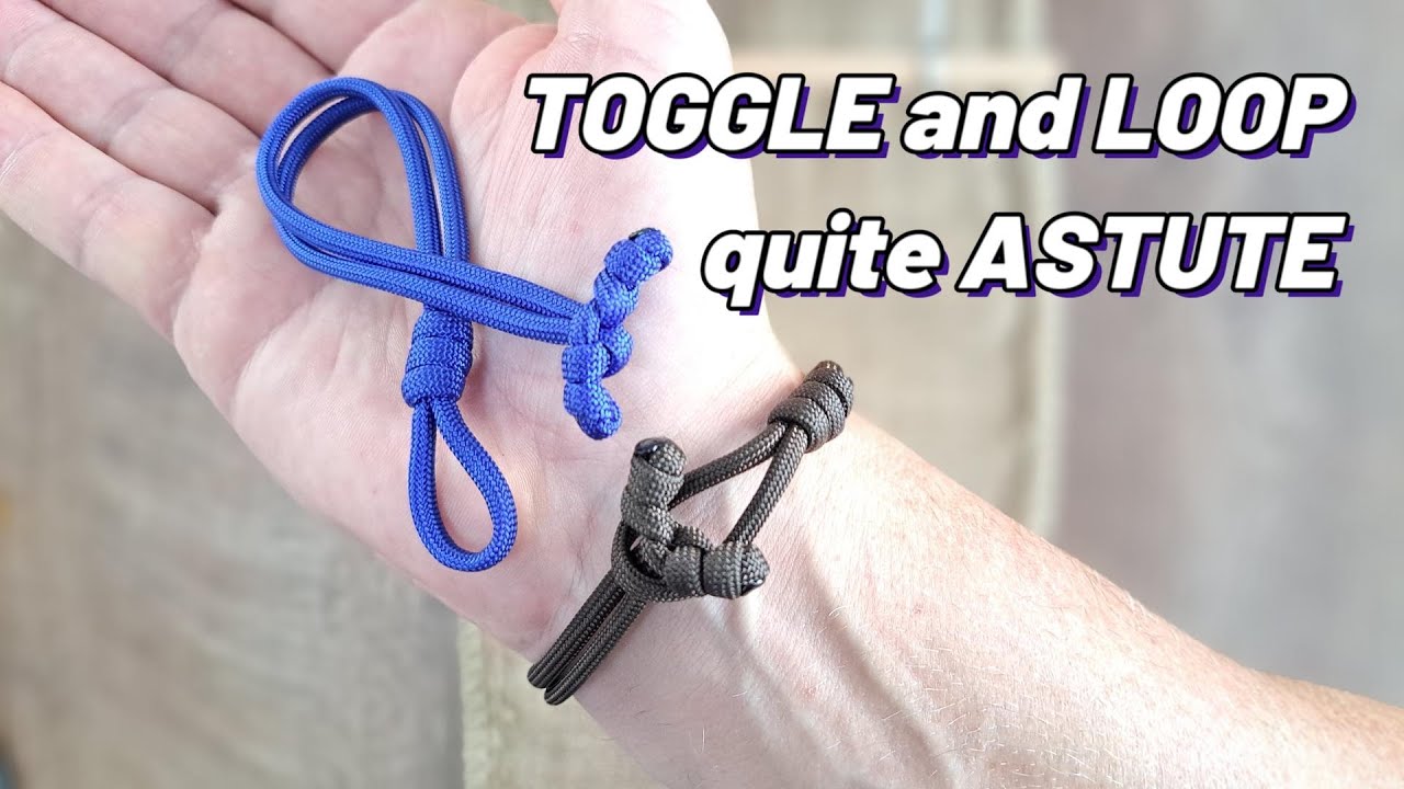 TOGGLE and LOOP quite ASTUTE - Make a Simple Paracord Bracelet - YouTube