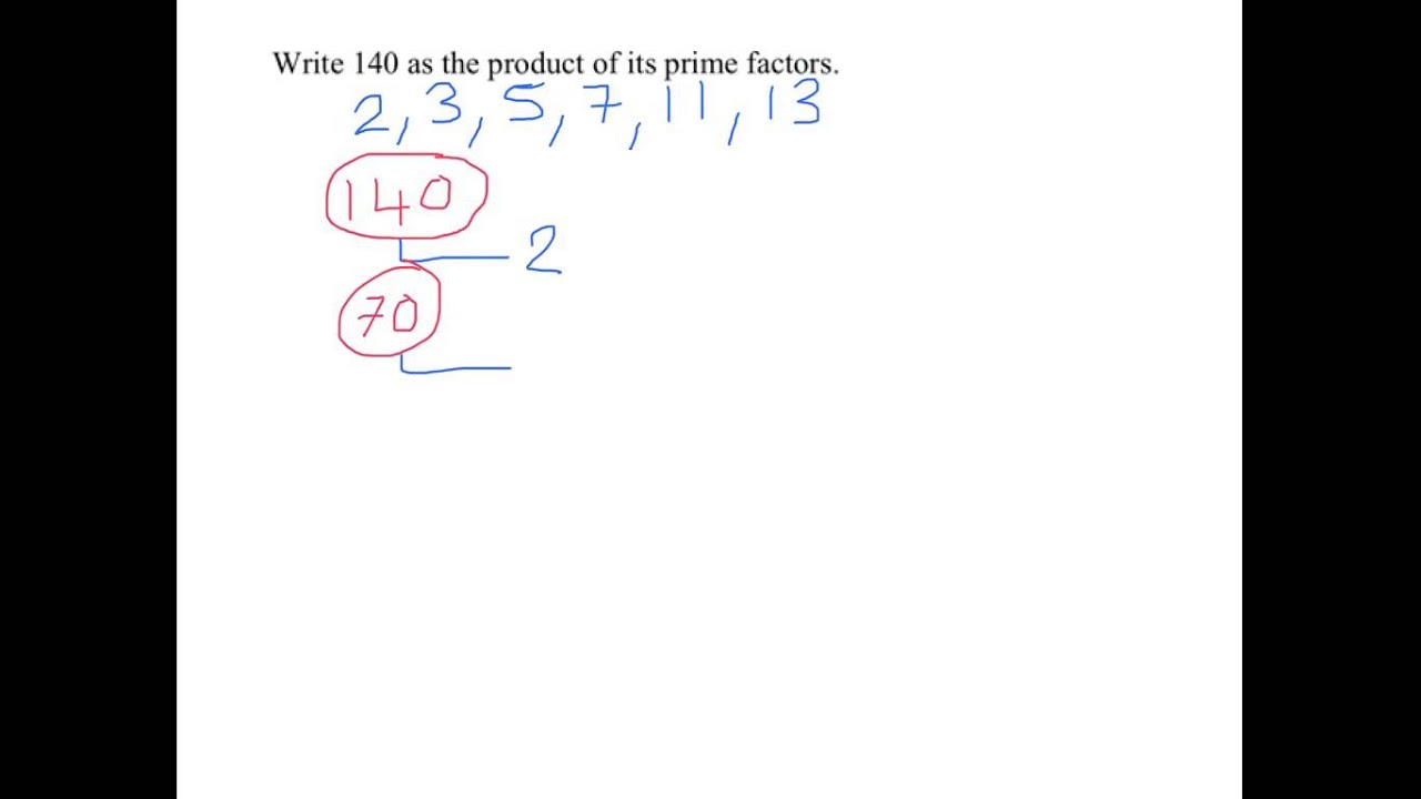 Prime factor decomposition - YouTube