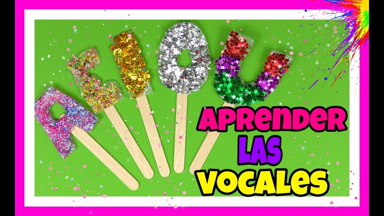 MANUALIDADES DE LAS VOCALES | Manualidad con Silicona | Tututras Tv ...