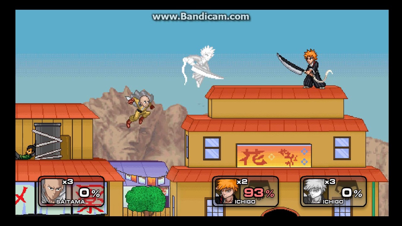 SSF2 mod Saitama vs Naruto Bijuu vs Ichigo and Hollow Ichigo (Link in ...