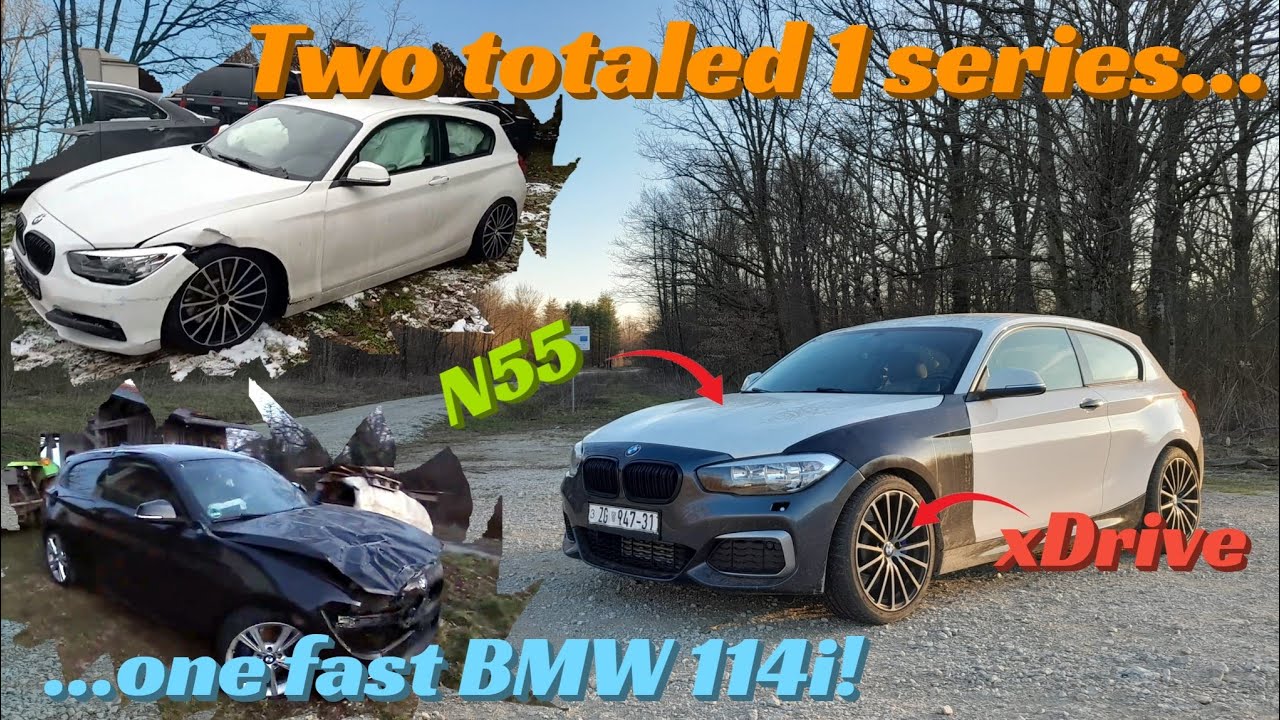 BMW F21 114i to M135i xDrive conversion in 40 minutes - YouTube