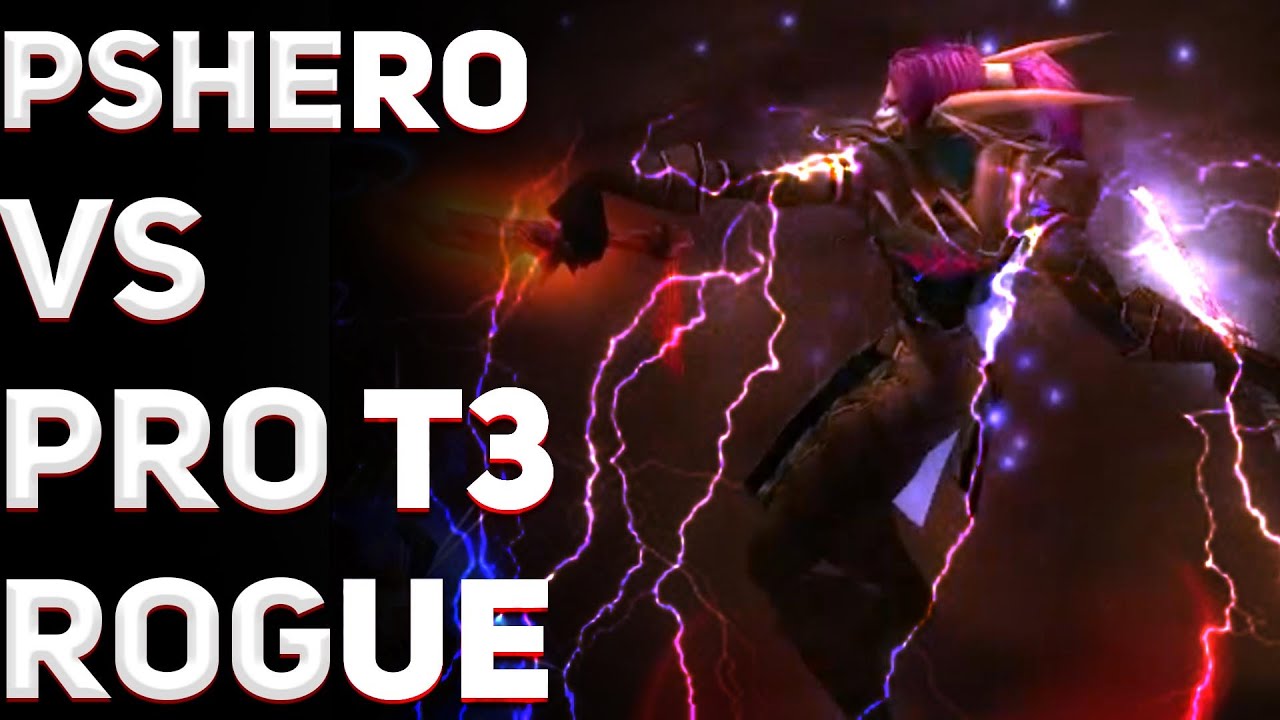 Pshero duel vs T3 pro rogue 68 lvl Spellcraft wow TBC classic world pvp ...
