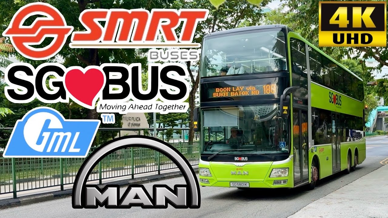[SMRT Buses Singapore: 180 Boon Lay 文禮 to Bukit Panjang 武吉班讓 via Bukit ...