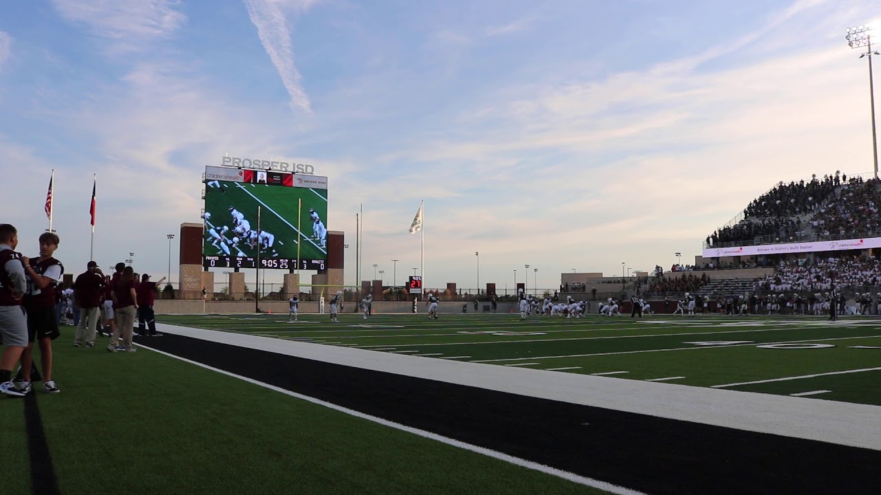 Prosper Stadium rough game footage - YouTube