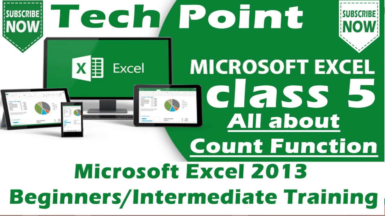 Count Formula | Class 5 | Advance Excel - YouTube
