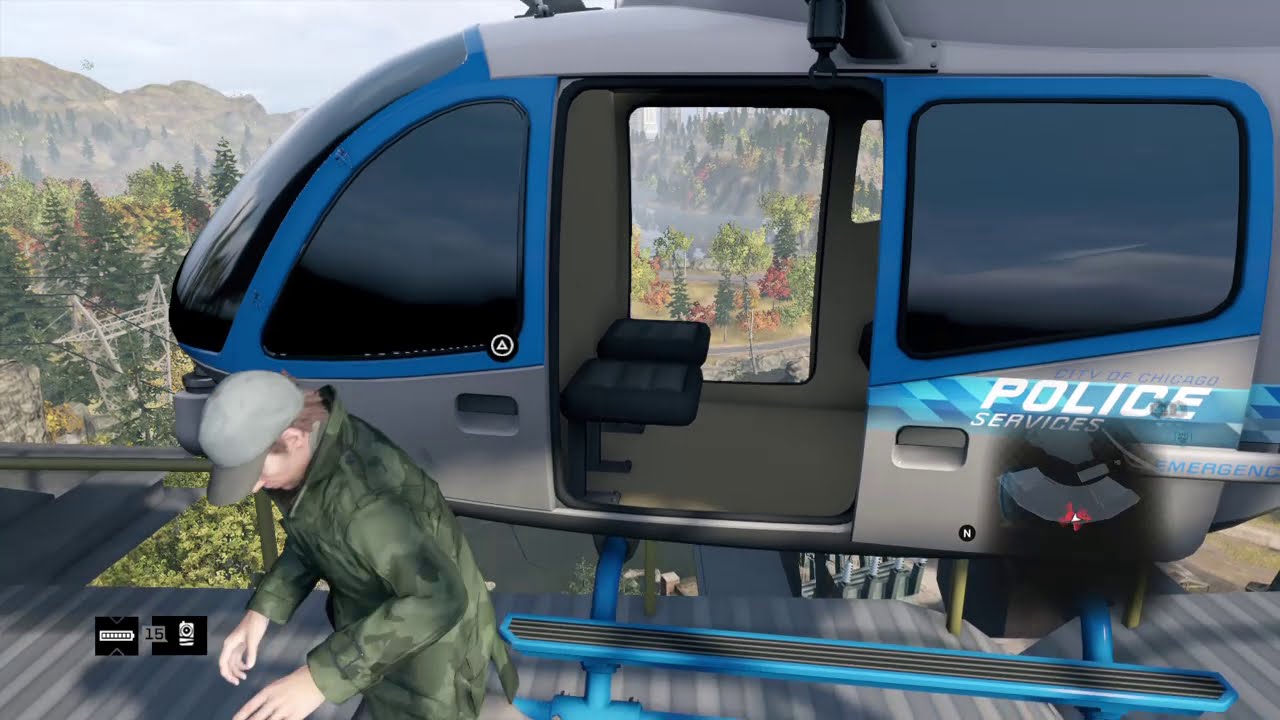 Watch dogs: first person on pawnee dam - helicopter - YouTube