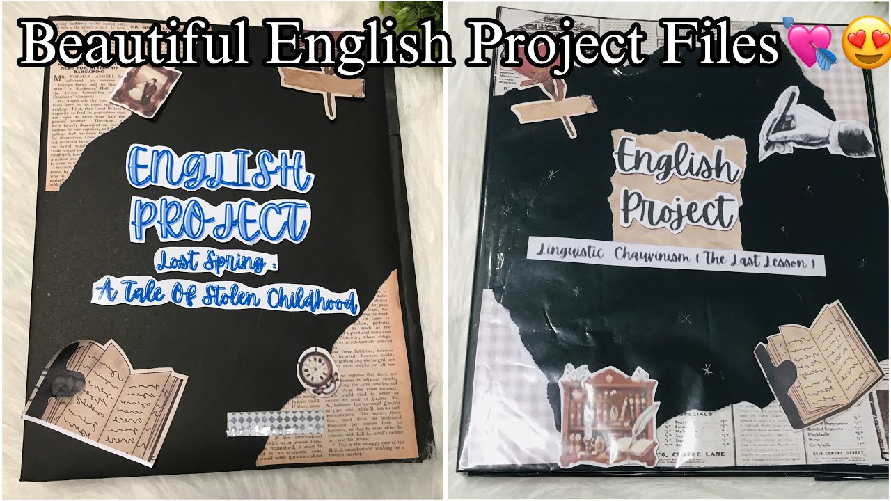 Beautiful English Project File Decoration Ideas 💡 Class 12 English ...