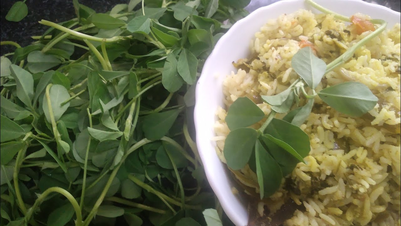 ಮೆಂತ್ಯ ಪಲಾವ್ ಮಾಡುವ ವಿಧಾನ/ How to prepare Menthya Pulao / Menthya bath ...