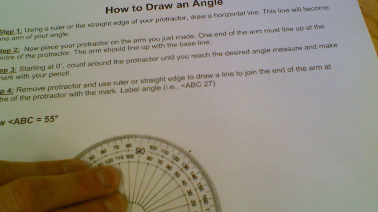 How to draw an acute angle - YouTube
