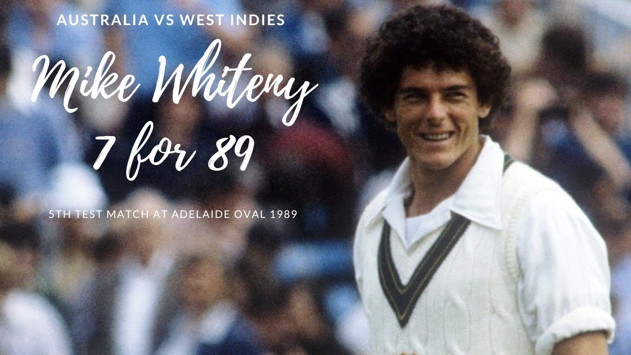 Mike Whitney 7 for 89 vs West Indies at Adelaide Oval 1989 - YouTube