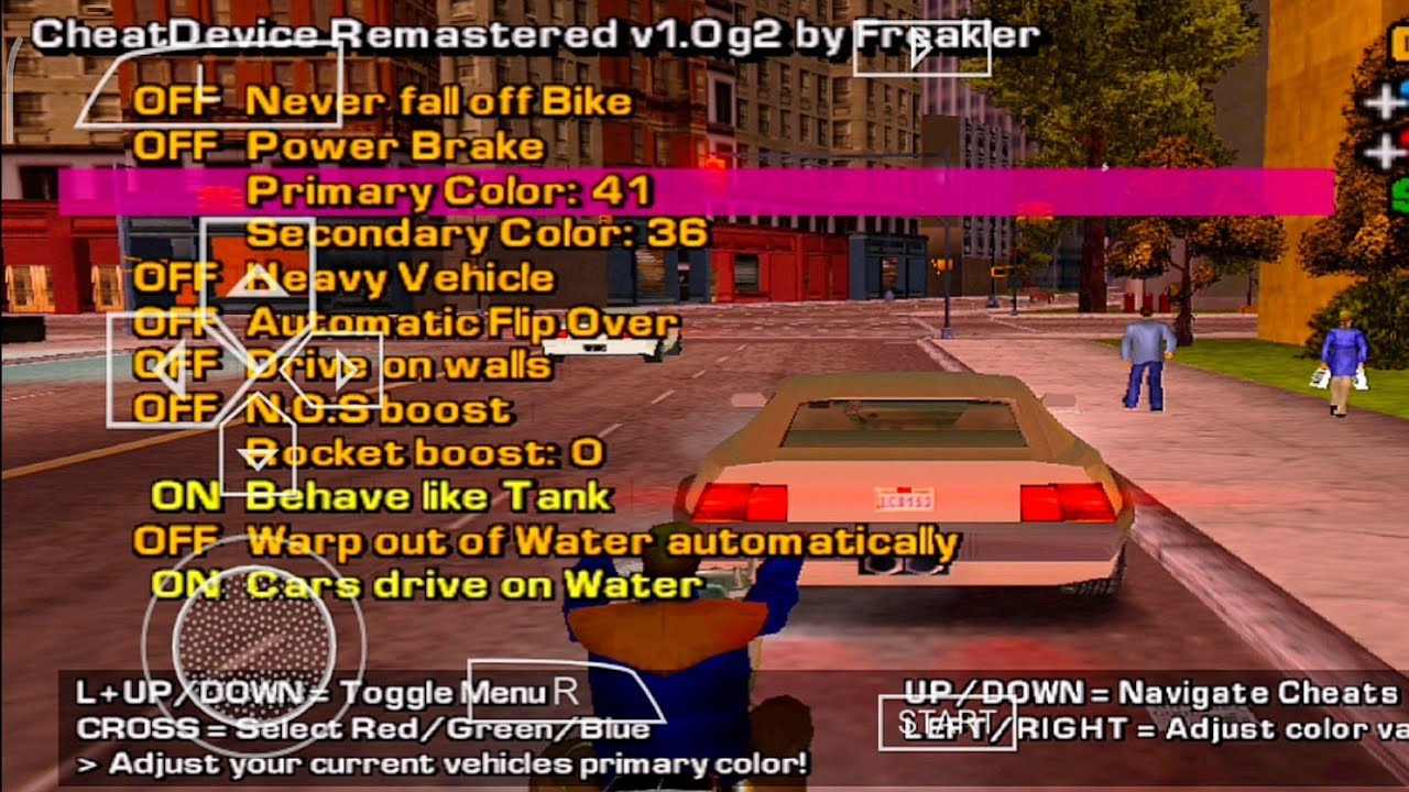 GTA Liberty City stories: Free Roam Gameplay On PPSSPP (With Cheats)#6 ...