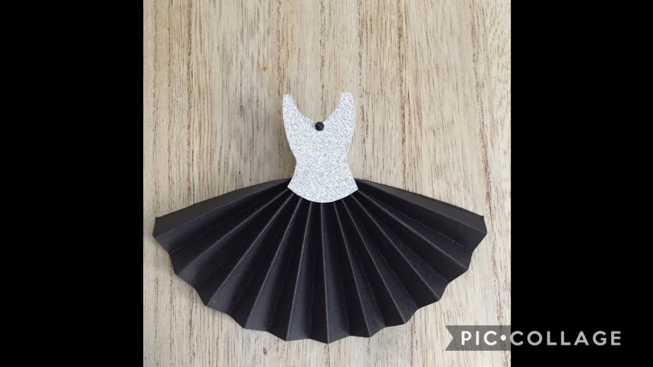 TUTO SCRAP robe en papier - YouTube