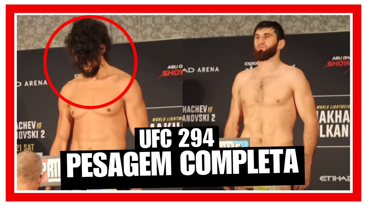 UFC 294 PESAGEM OFICIAL COMPLETA - YouTube