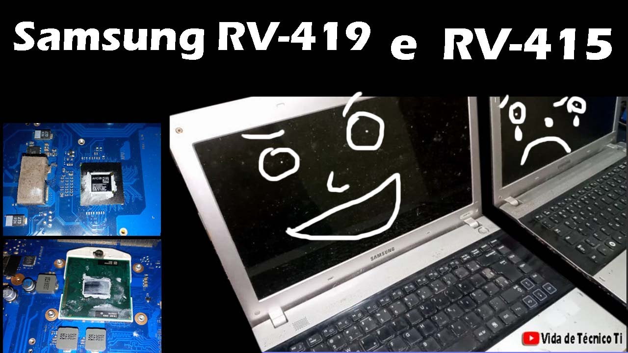 Notebook Samsung RV415 INTEL RV519 AMD - YouTube