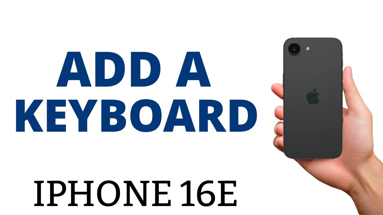 How to ADD a KEYBOARD LANGUAGE on the iPHONE 16e! - YouTube