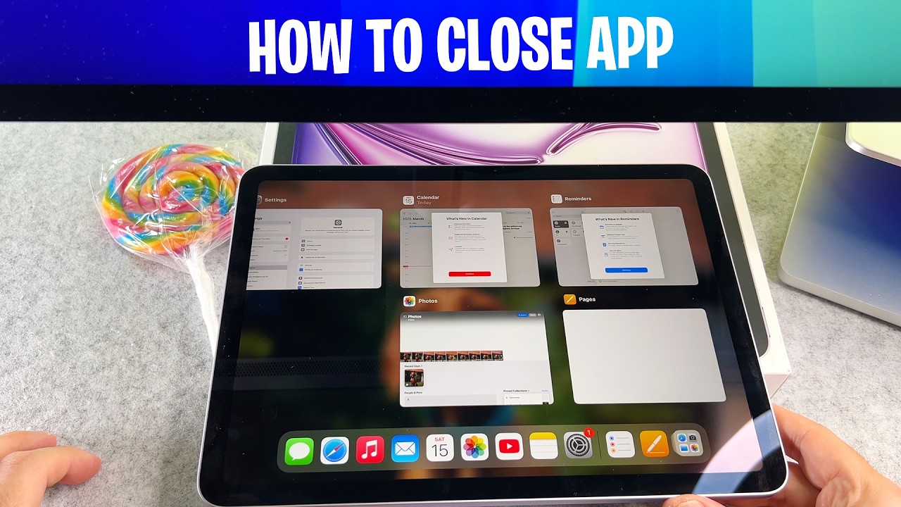 How to Close Apps on iPad Air M3 - YouTube