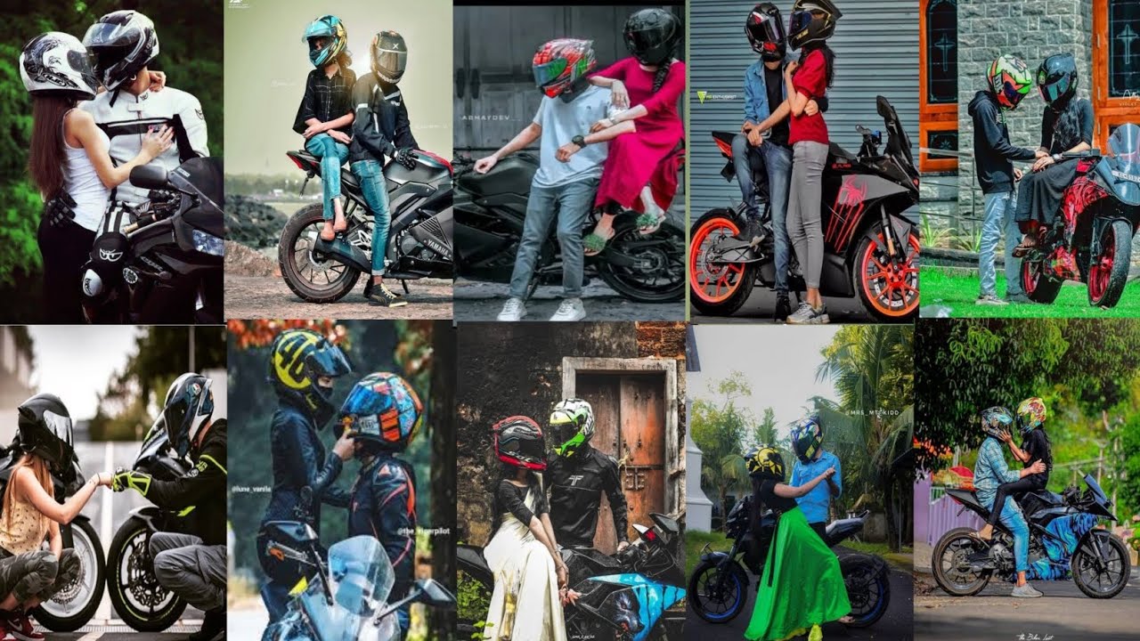 Amazing Ktm Super Bike Photoshoot Pose For Cute Couples Couple Photo ...