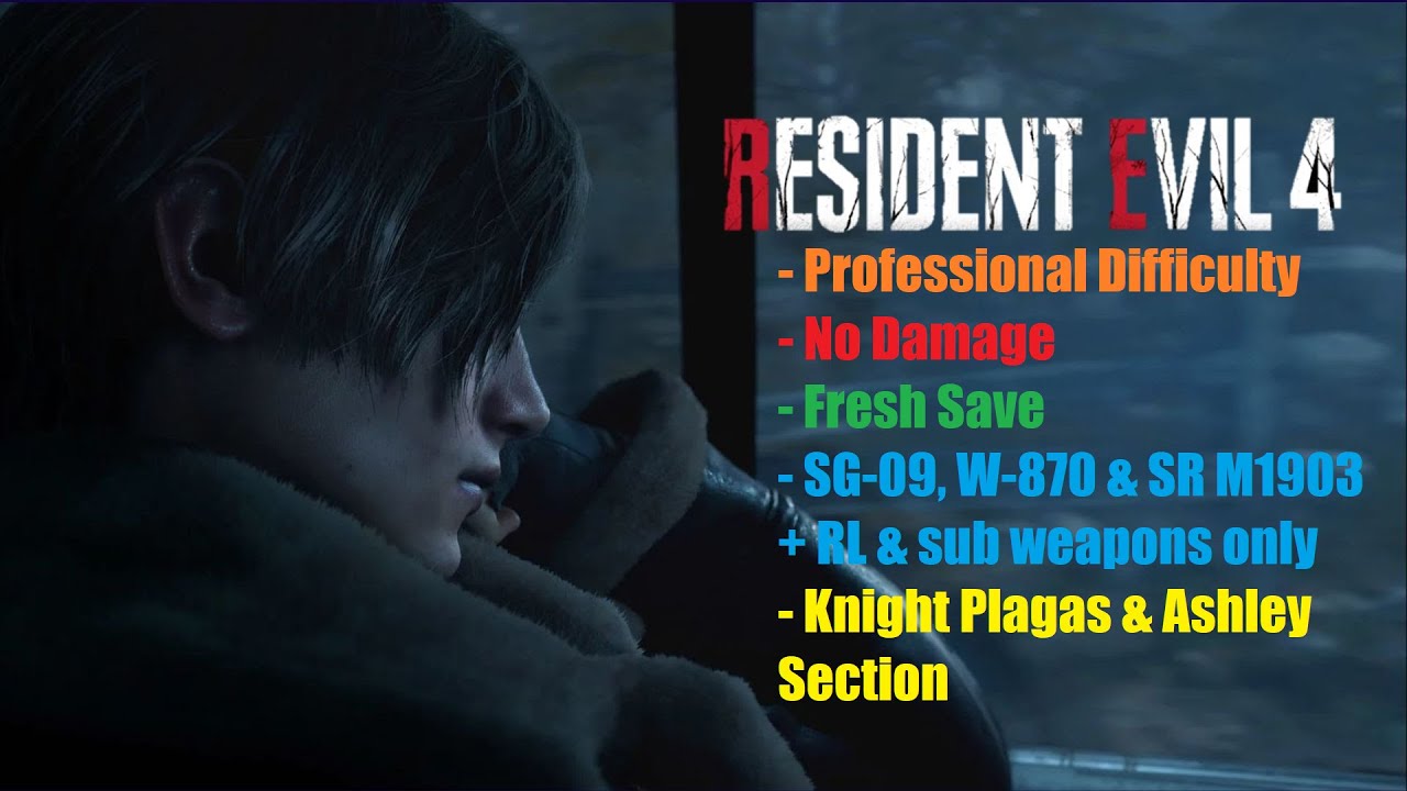Resident Evil 4 Remake Pro Efficient Gameplay S+ No damage. Knight ...