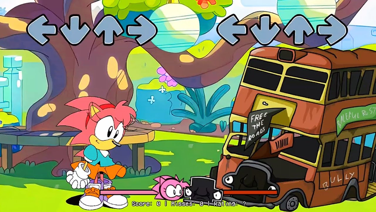 FNF Amy VS Bulgy Sings Bluey Can Can | Thomas' Railway Showdown FNF ...