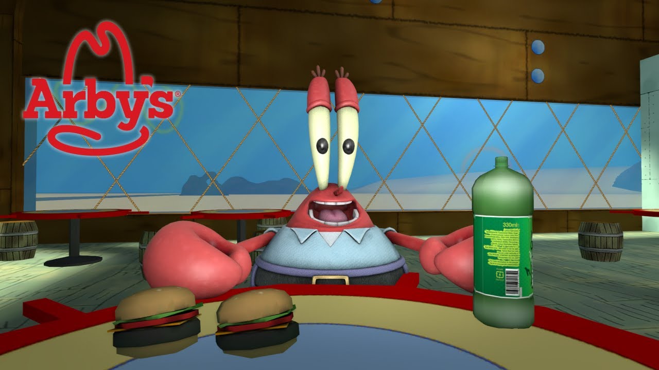 Mr Krabs Eats Arby's #sfm (Sorry for the long wait) - YouTube