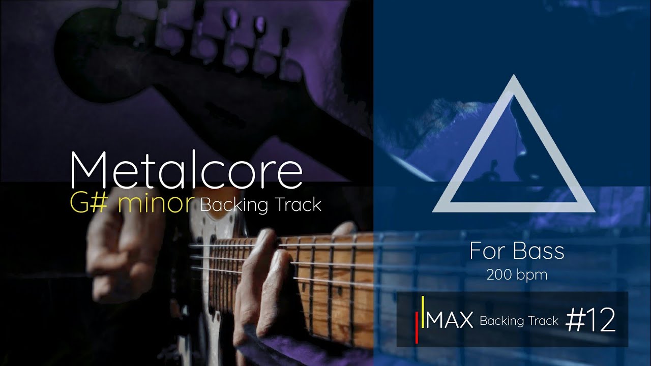 #12 Metalcore Bass Backing Track [ FOR BASS ] Jam in G# minor 200 bpm ...