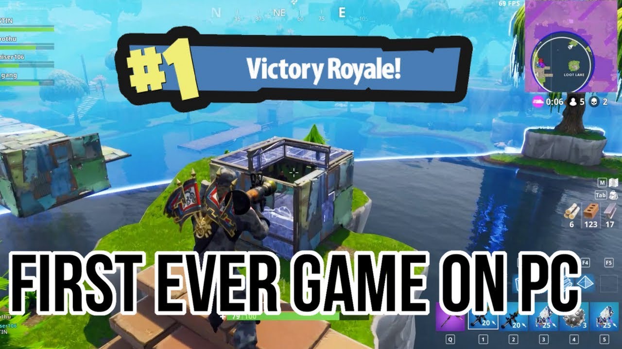 FIRST EVER GAME ON PC | FORTNITE | HIGH EXPLOSIVES MODE - YouTube