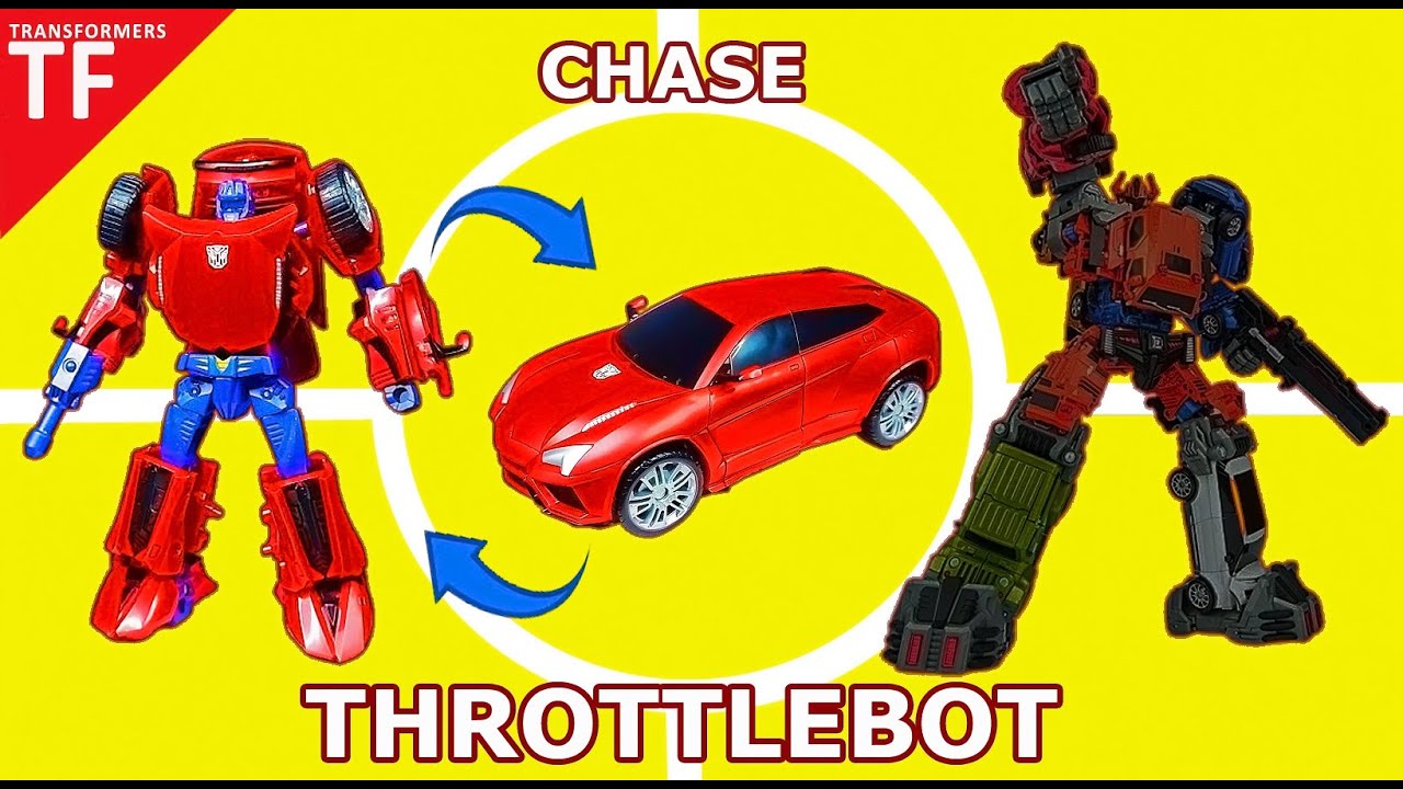 How to Transform Chase Throttlebot Weijiang ⚡️ Autobots Transformers ...